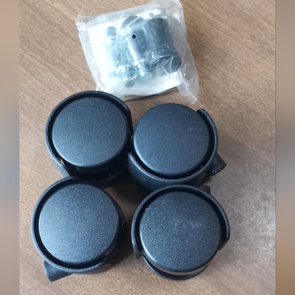 Office | Set Of 4 Black Caster Office Chair Wheels B | Poshmark
